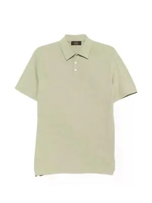 ZANONE Buttoned Polo Shirt - Green