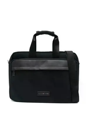 Tommy Hilfiger Logo-detail Briefcase - Black