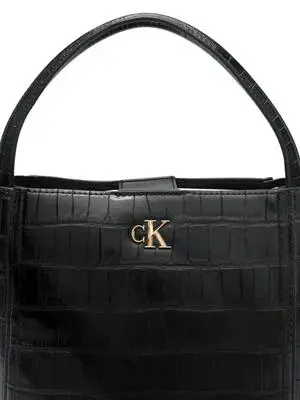 Calvin Klein Croc Bucket Strap Tote Bag