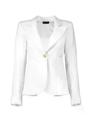 Smythe Single-breasted Duchess Blazer - White