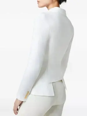 Smythe Single-breasted Duchess Blazer - White