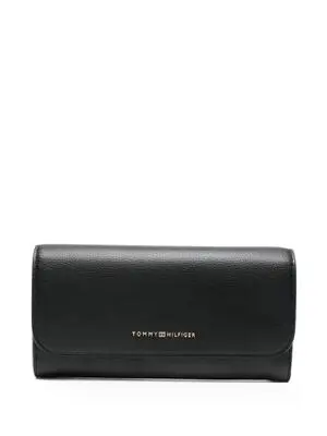 Tommy Hilfiger Flag Flap Wallet - Black