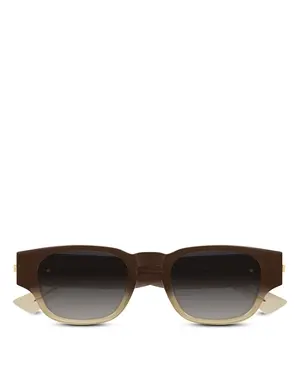 Bottega Veneta 51mm Round Sunglasses - Brown