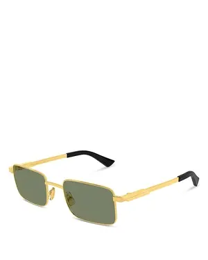 Bottega Veneta Squared Sunglasses, 53mm - Gold