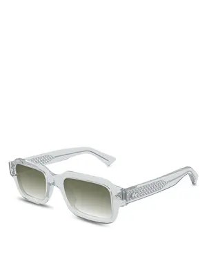 Bottega Veneta Rectangular Sunglasses, 51mm - Gray
