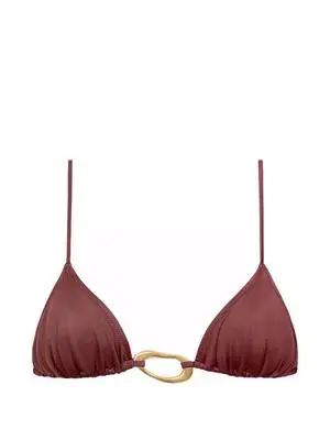 TROPIC OF C Equator Ring Bikini Top - Brown
