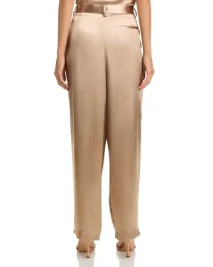Fabiana Filippi Satin Pleated Pants