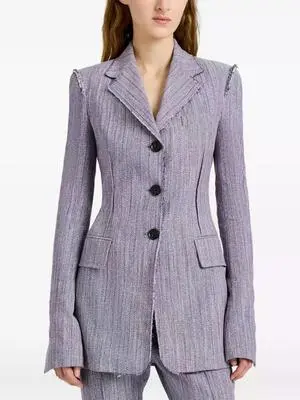 Proenza Schouler Lorenza Frayed Blazer
