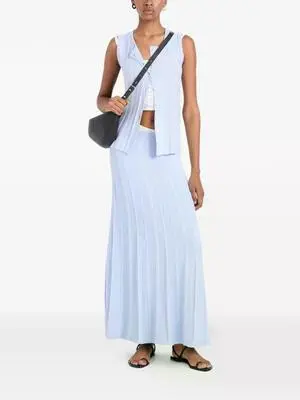 Proenza Schouler White Label Alyna Textured Knit Vest - Blue