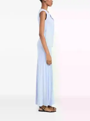 Proenza Schouler White Label Alyna Textured Knit Vest - Blue