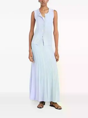 Proenza Schouler White Label Alyna Textured Knit Vest - Blue