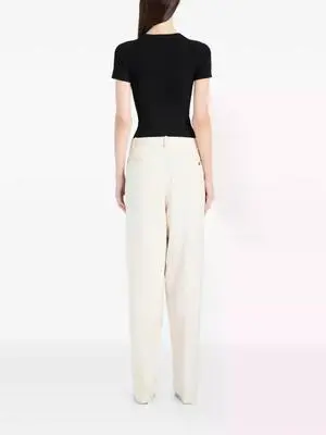 Proenza Schouler Ribbed Knit T-shirt - Black