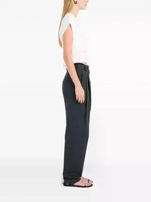 Proenza Schouler White Label Taya Pleated Trousers - Black
