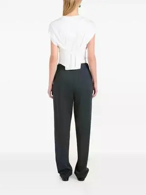 Proenza Schouler White Label Taya Pleated Trousers - Black