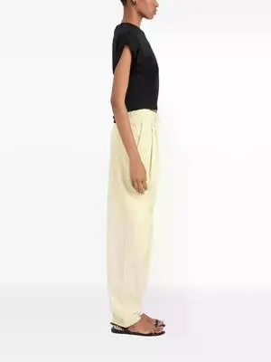 Proenza Schouler White Label Taya Pleated Trousers - Yellow