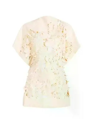Proenza Schouler Dima Laser-cut Top - Neutrals