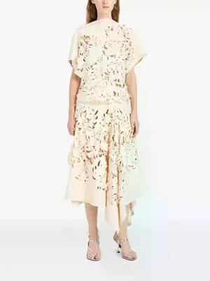 Proenza Schouler Dima Laser-cut Top - Neutrals