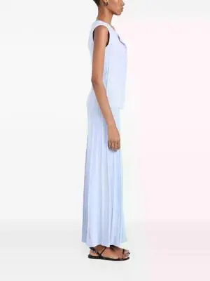 Proenza Schouler White Label Textured Knit Maxi Skirt - Blue