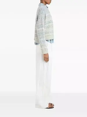 Proenza Schouler White Label Ivara Striped Sweater - Blue