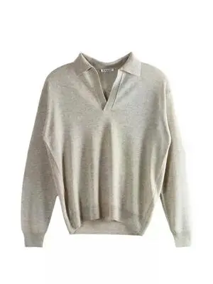 Auralee V-neck Long Sleeve Sweater