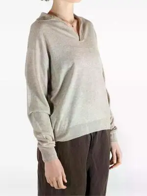 Auralee V-neck Long Sleeve Sweater