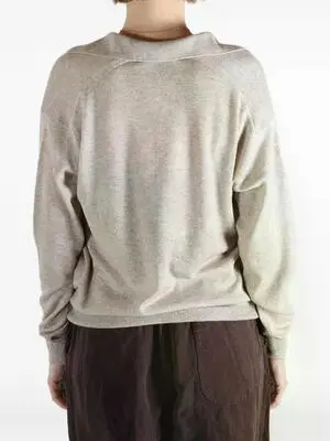 Auralee V-neck Long Sleeve Sweater