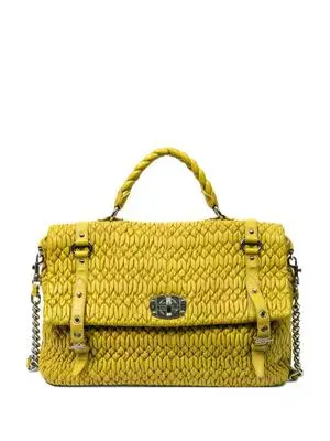 Miu Miu Matelassé Shoulder Bag - Yellow