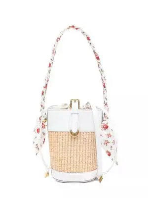 Dolce & Gabbana Floral-print Bucket Bag - White