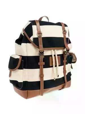 Paul & Shark Striped Drawstring Backpack
