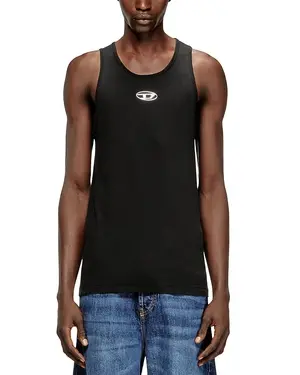 DIESEL Logo Graphic Tank Top - Black