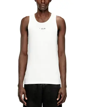 DIESEL Logo Graphic Tank Top - Off White