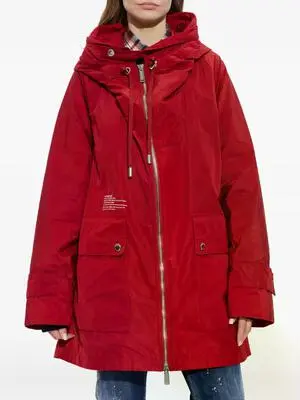 Dsquared2 Hooded Pocket Coat - Red