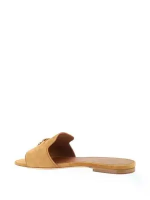 Loro Piana Suede Charms Sandals
