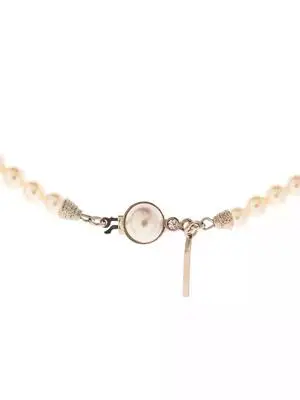 Alessandra Rich Pearl And Stone Embellished Necklace