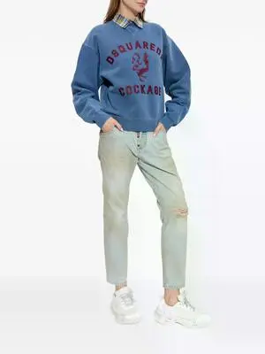 Dsquared2 Embroidered Crew Neck Sweatshirt