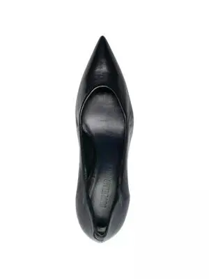 GUGLIELMO ROTTA Leather Pointed Pumps - Blue