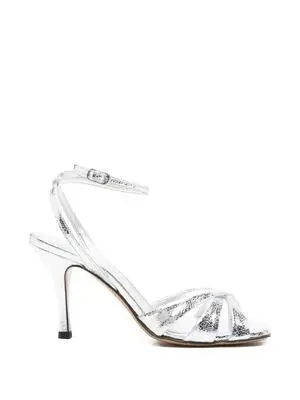 GUGLIELMO ROTTA Abelie Twisted Leather Sandals