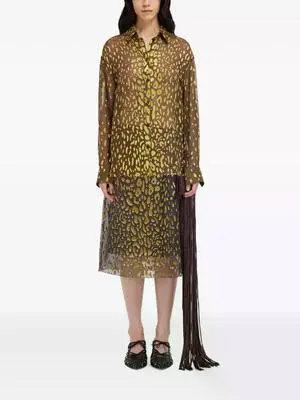 FERRAGAMO Skirt With Floral Detail - Brown