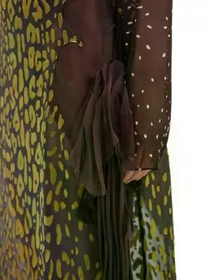 FERRAGAMO Skirt With Floral Detail - Brown