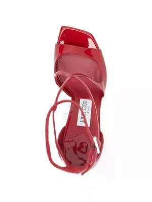 JIMMY CHOO Azia Heeled Sandals - Red