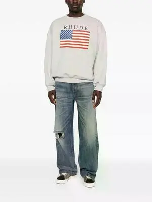 Rhude Flag-print Sweatshirt