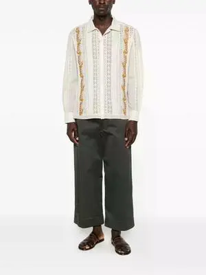 BAZISZT Sefservy Lace Shirt - Neutrals