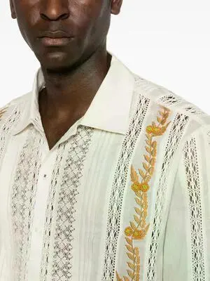 BAZISZT Sefservy Lace Shirt - Neutrals