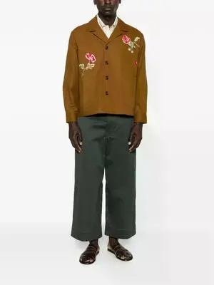 BAZISZT Peculia Floral-embroidered Jacket