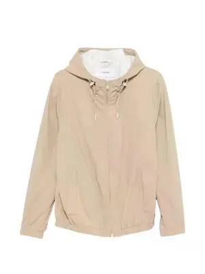 LARDINI Hooded Zip-up Jacket