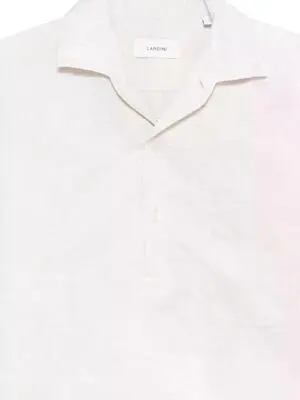 LARDINI Long-sleeve Polo Shirt - Neutrals