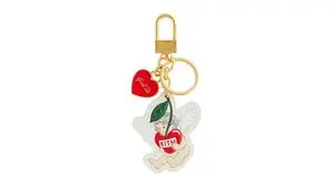 Kith Cupid Printed Leather Key Charm