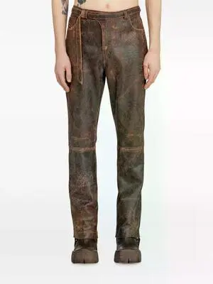 DIESEL® P-nuri Leather Trousers