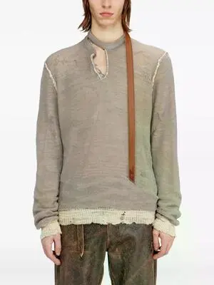 DIESEL® K-daianeris Long Sleeve Sweater - Neutrals