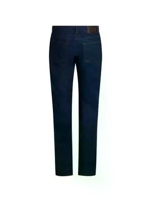Etro Jacquard Paisley Jeans - Blue